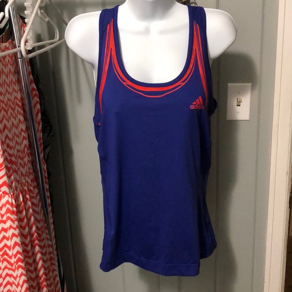 Adidas Blue And Red Tank Size Large - Gem
